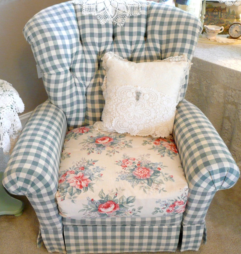Cottage Style Chair - Living Room - Austin - by Michelle Rees | Houzz