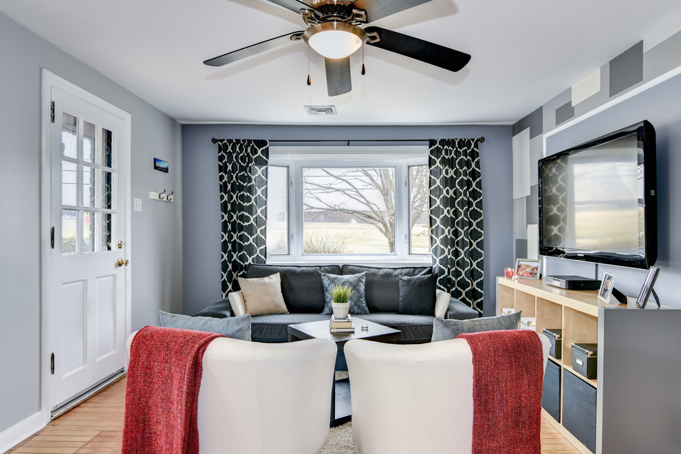 Cozy & Quaint Living & Dining Area - Transitional - Living Room ...