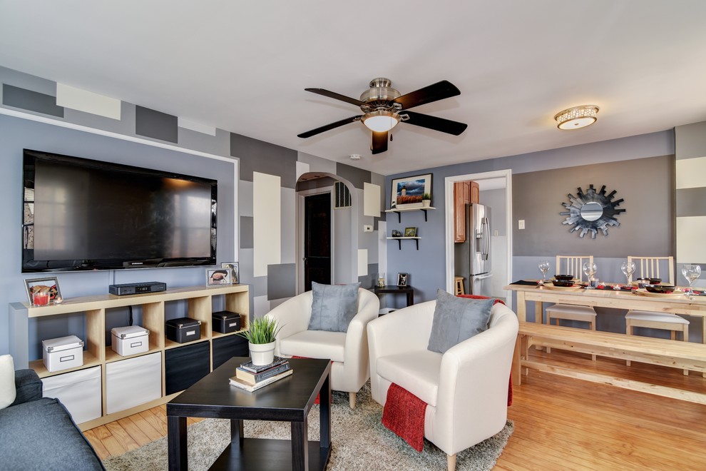 Cozy & Quaint Living & Dining Area - Transitional - Living Room ...