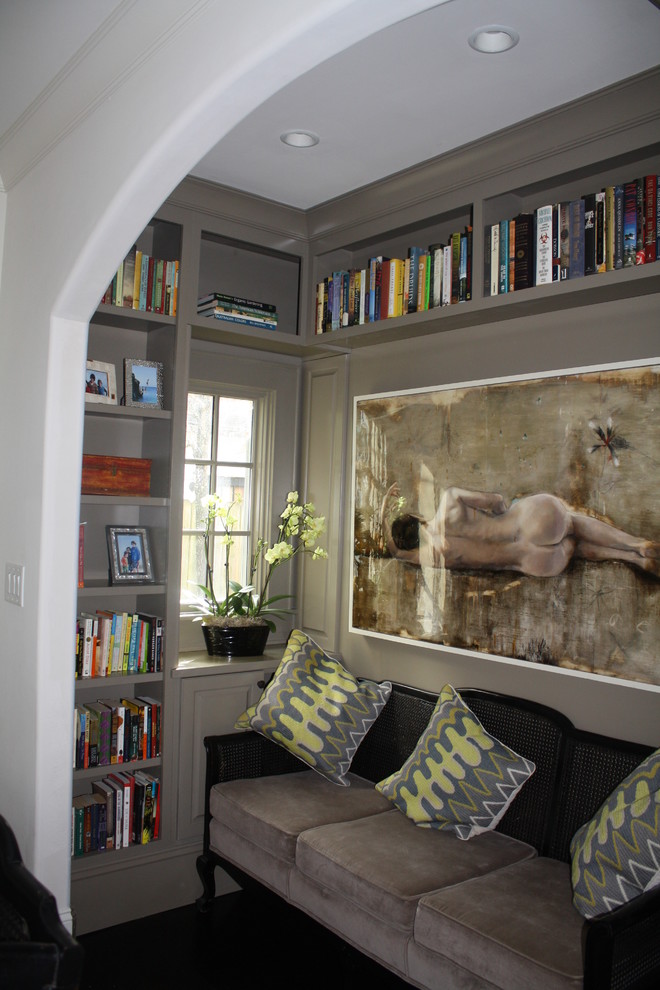 Cozy library nook! - Eclectic - Living Room - Charlotte - by Hardwood ...