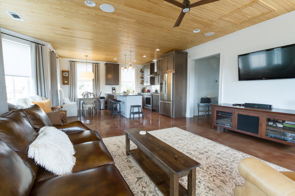 Cozy Modern Loft - Modern - Living Room - Atlanta - by Mi-Kin Creations ...