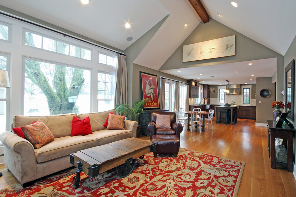 Craftsman-Style Home Chicago - Traditional - Living Room - Chicago - by ...