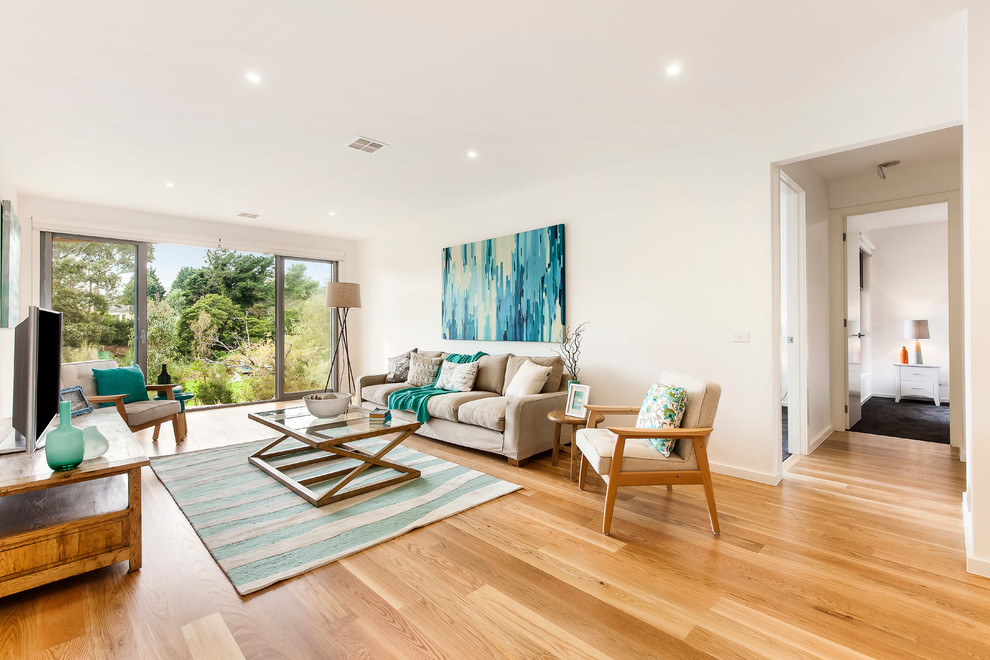 Custom Build Flame Tree Grove - Contemporary - Living Room - Melbourne ...