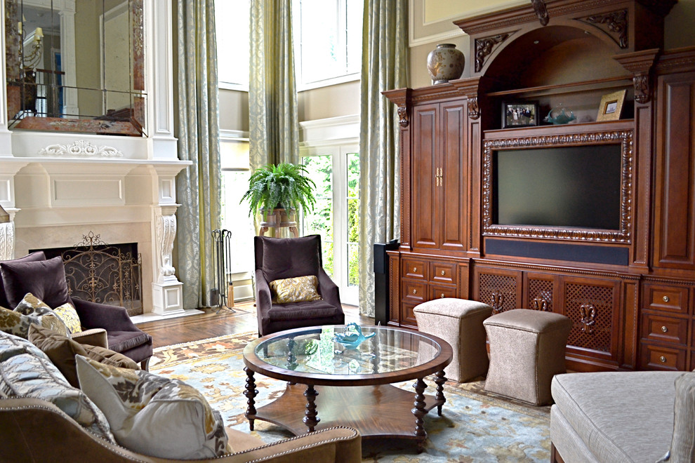 Custom Built Wall Unit - Traditional - Living Room - New York - by ...