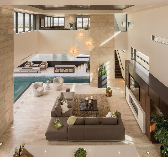 New American Home Great Room The Bailey New Home From Forbes Capretto