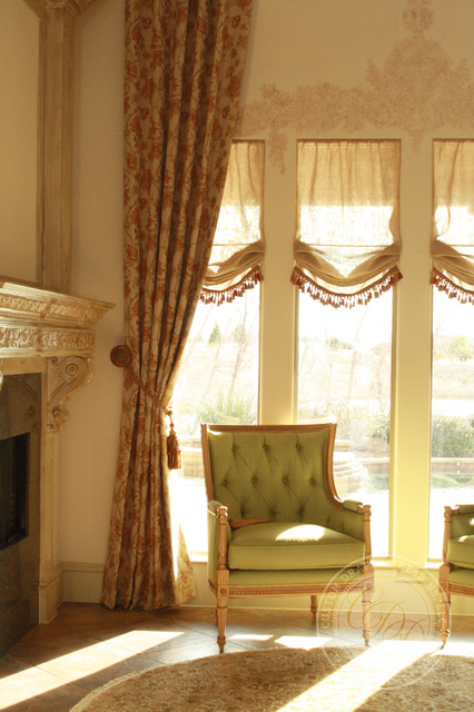 Custom Drapery Designs, LLC. - Traditional - Living Room - Dallas - by ...