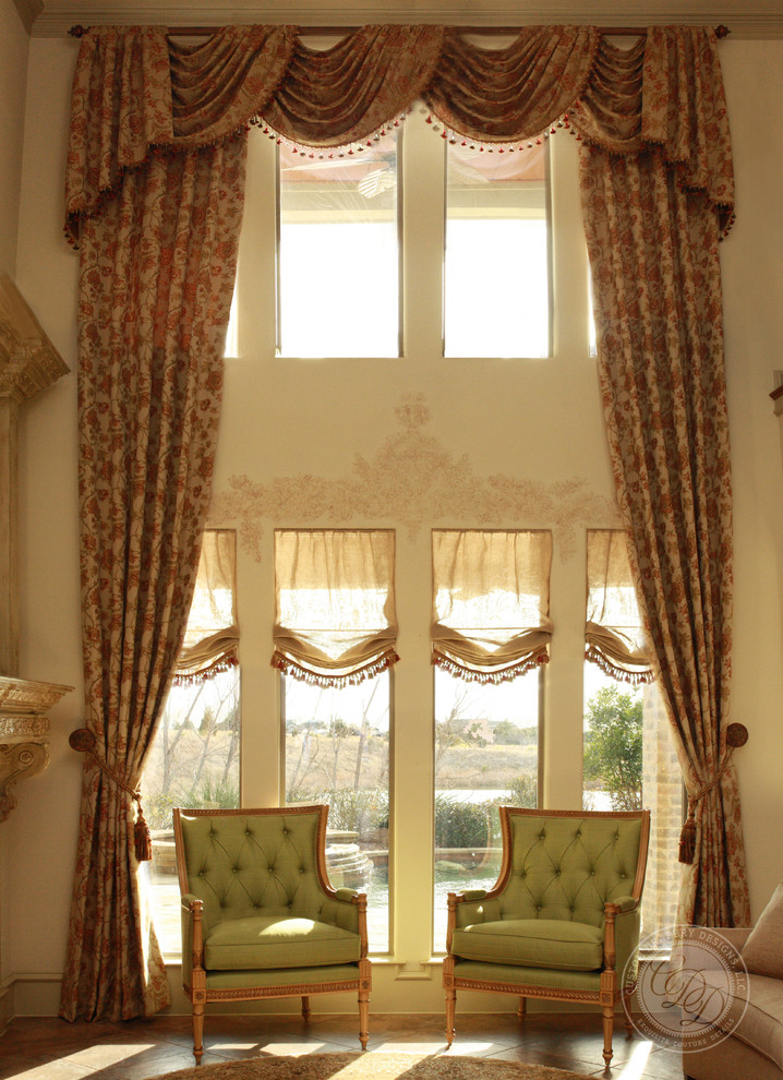 Custom Drapery Designs, LLC. - Traditional - Living Room - Dallas - by ...