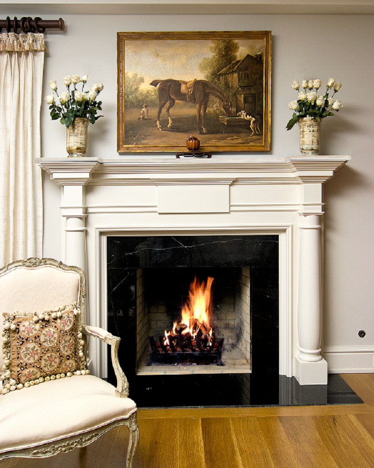 Custom Fireplace Surrounds & Mantels - Transitional - Living Room - New ...