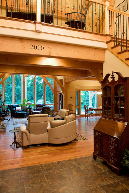 Custom Home - Timber Frame Dream - Contemporaneo - Soggiorno ...