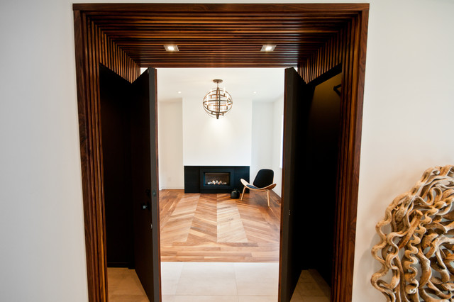 Custom, Invisible Interior Doors & Wall Panels - Contemporary - Living ...