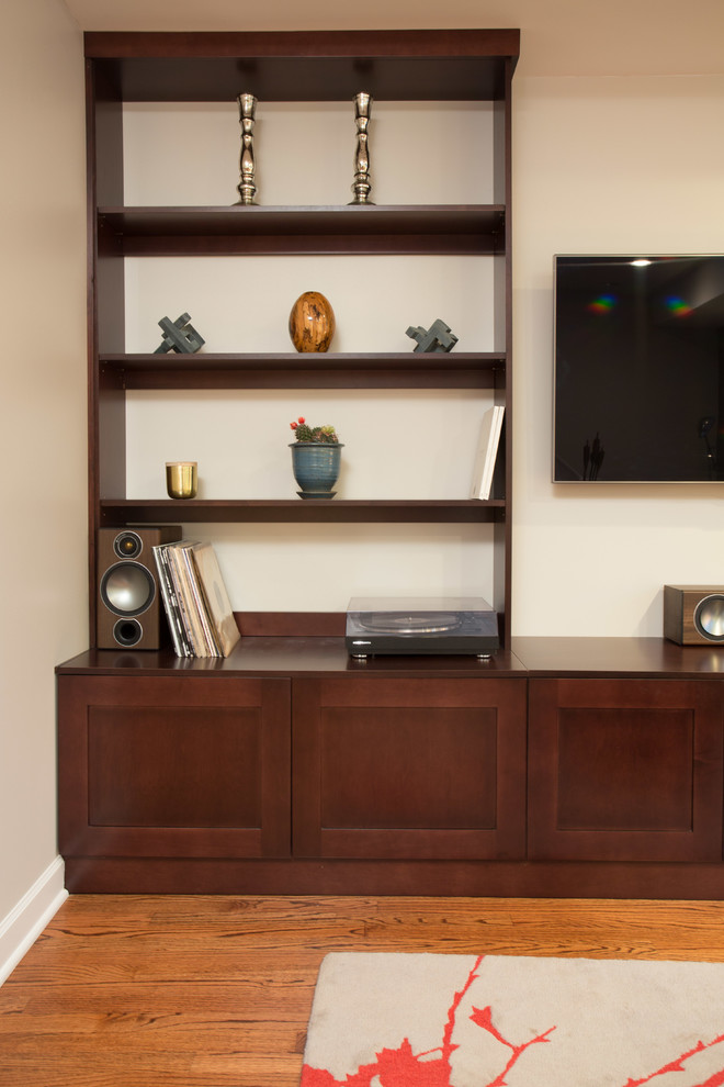 Custom Library - Modern - Living Room - Chicago - by Chi Renovation ...