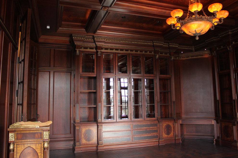 Custom Library - Traditional - Living Room - Charlotte - by Hartley ...