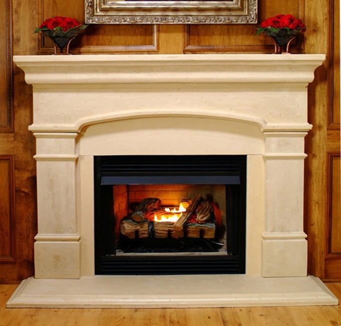 Custom Mantels and Fireplace Doors - Traditional - Living Room - Orange ...