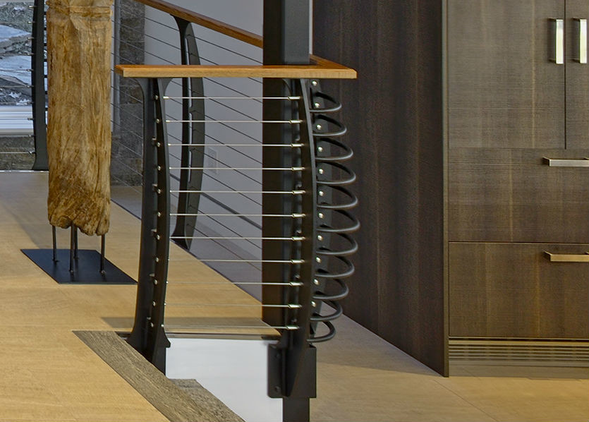 Custom Modern Railing - Contemporary - Living Room - New York - by ...