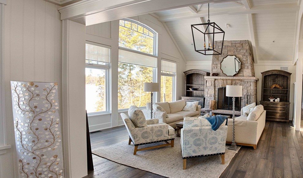 Custom Muskoka Cottages - Traditional - Living Room - Toronto - by ...