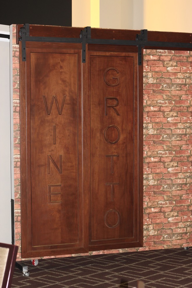 Custom "Named" Sliding Barn Doors - Traditional - Living Room - Salt ...