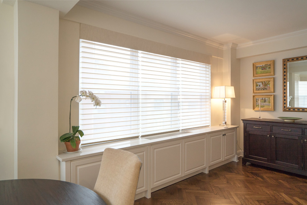 Custom PTAC and Window Treatment - Traditional - Living Room - New York ...