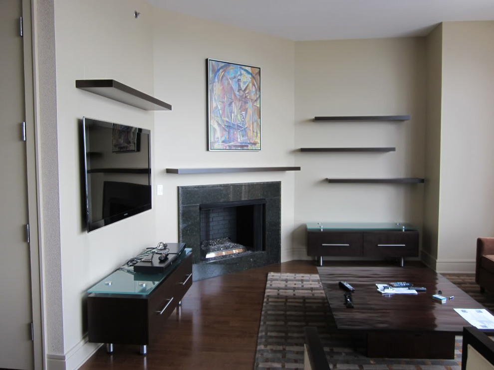 Custom Sony Entertainment Center - Contemporary - Living Room - Chicago ...