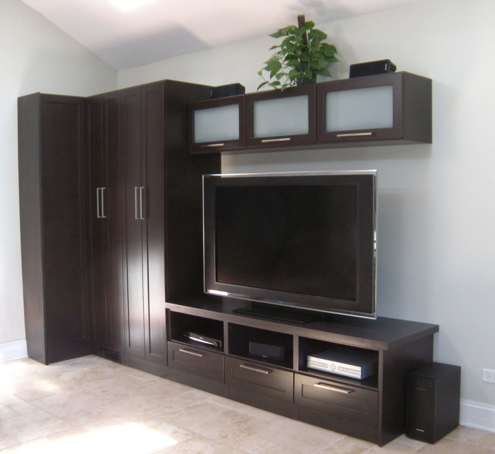 Custom Sony Entertainment Center - Contemporary - Living Room - Chicago ...