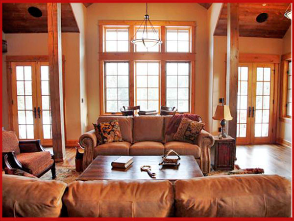 Custom Timber Frame Home, Ranches Spanish Peaks Resort, Big Sky ...
