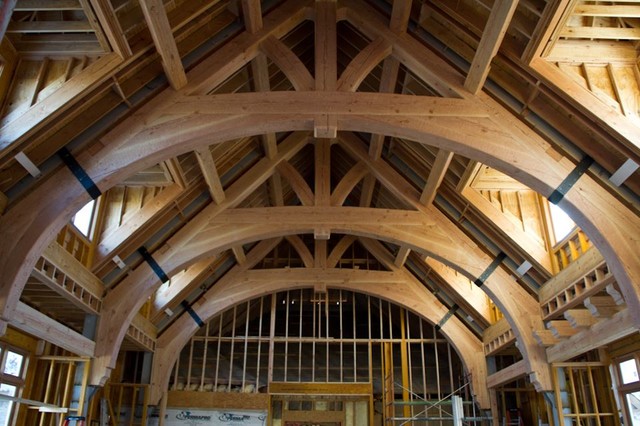 Custom Timber Trusses & Beams - Klassisch - Wohnbereich - Dallas - von ...