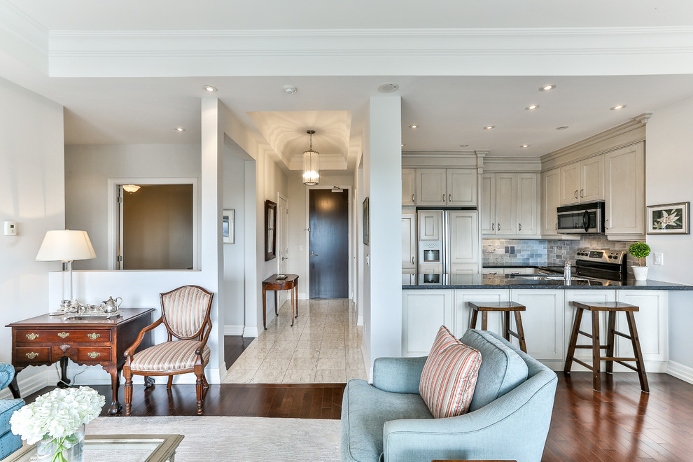 Custom Transitional Home Design - Transitional - Living Room - Toronto ...