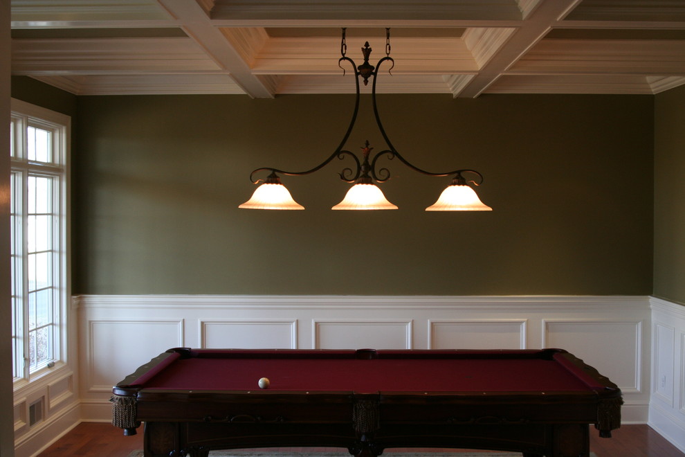 custom Wainscoat and couffered ceiling - Living Room - New York - by ...
