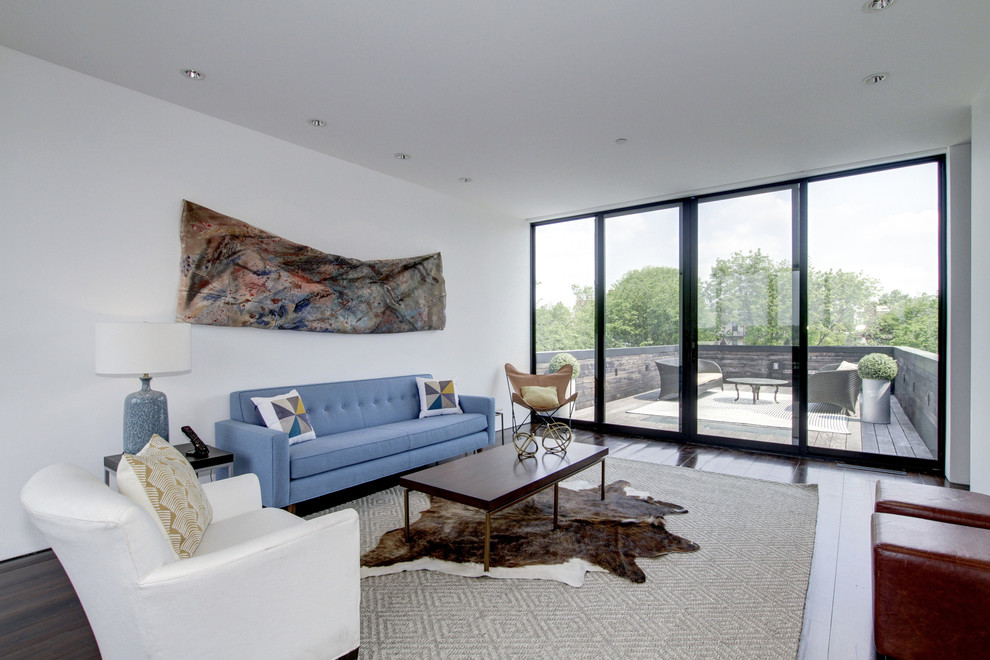 D.C. Modern Row House - Contemporary - Living Room - DC Metro - by M.S ...