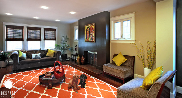 DC Colonial Remake - Living Room - Classique Chic - Salon - Washington ...