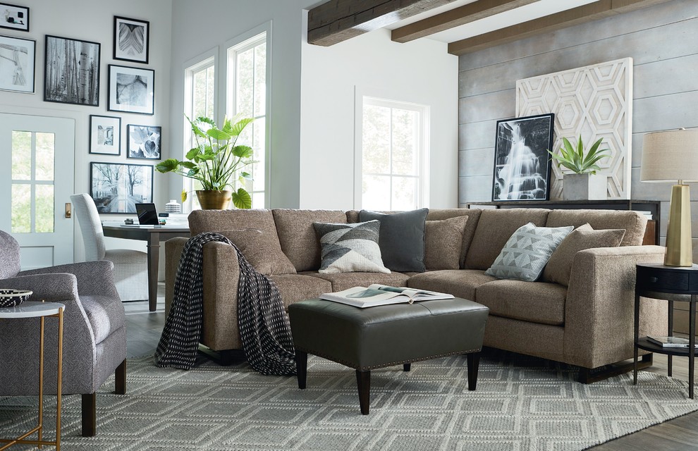 Decklyn Small L-Shaped Sectional - Living Room - Nashville - by Bassett ...