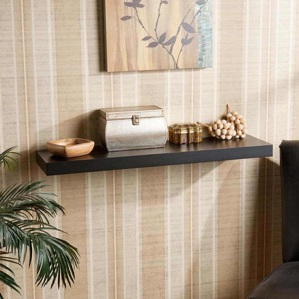 DecorNation Eryx Set Top Box TV/DVD Player Shelf (30IN) - Black ...