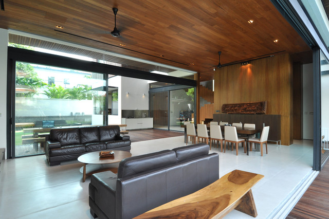 Detached House at Sunset Terrace - Singapore - Contemporary - Living ...