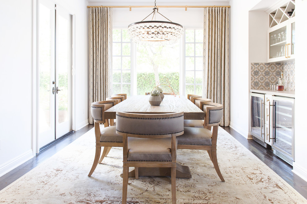 Dining and Home Bar Design - Transitional - Dining Room - San Diego ...
