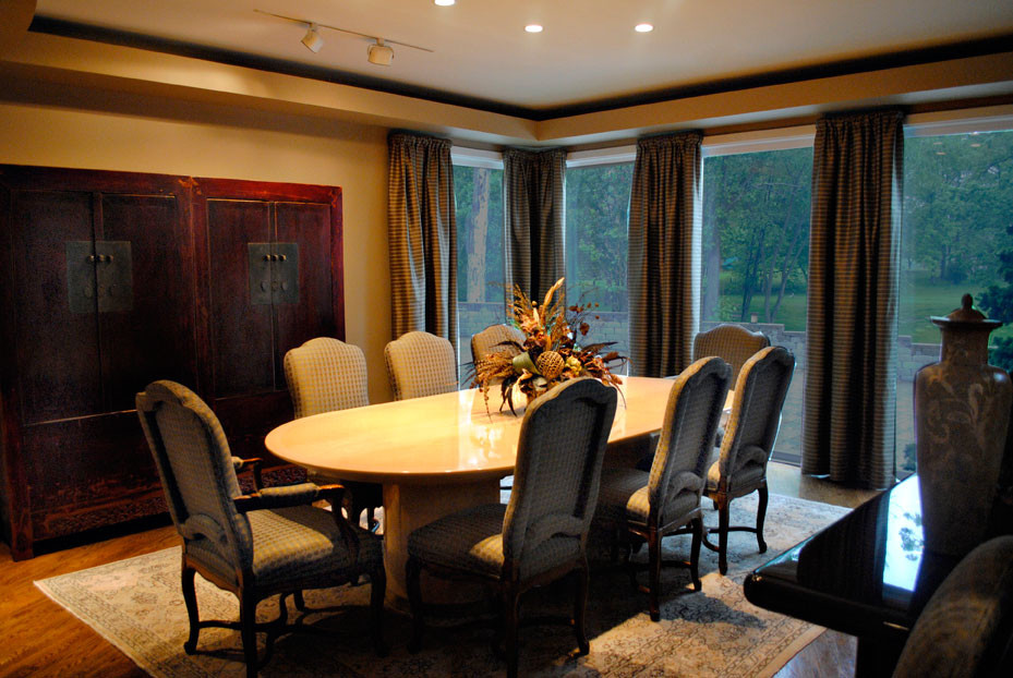 Dining Room - Brown, Tan and Maroon - Eclectic - Dining Room - DC Metro ...