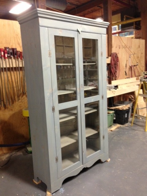 Distressed Custom Storage Cabinet - Contemporary - Living Room ...