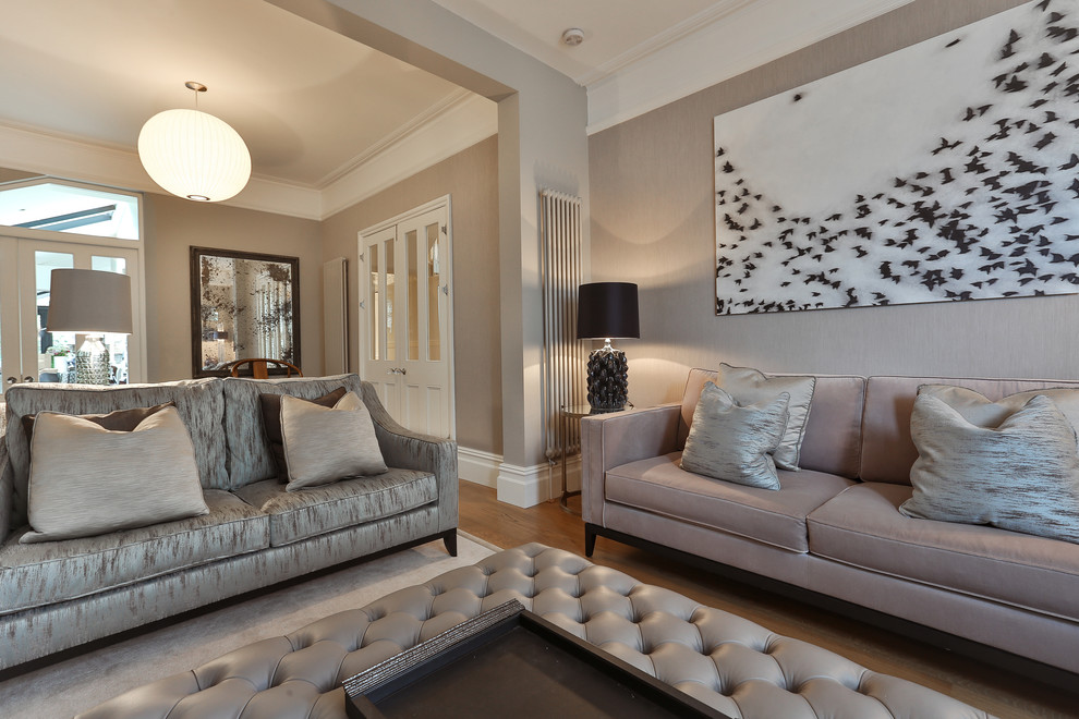 Double Reception Room - Modern - Living Room - London - by Genevieve ...