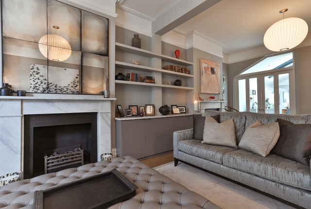 Double Reception Room - Modern - Living Room - London - by Genevieve ...