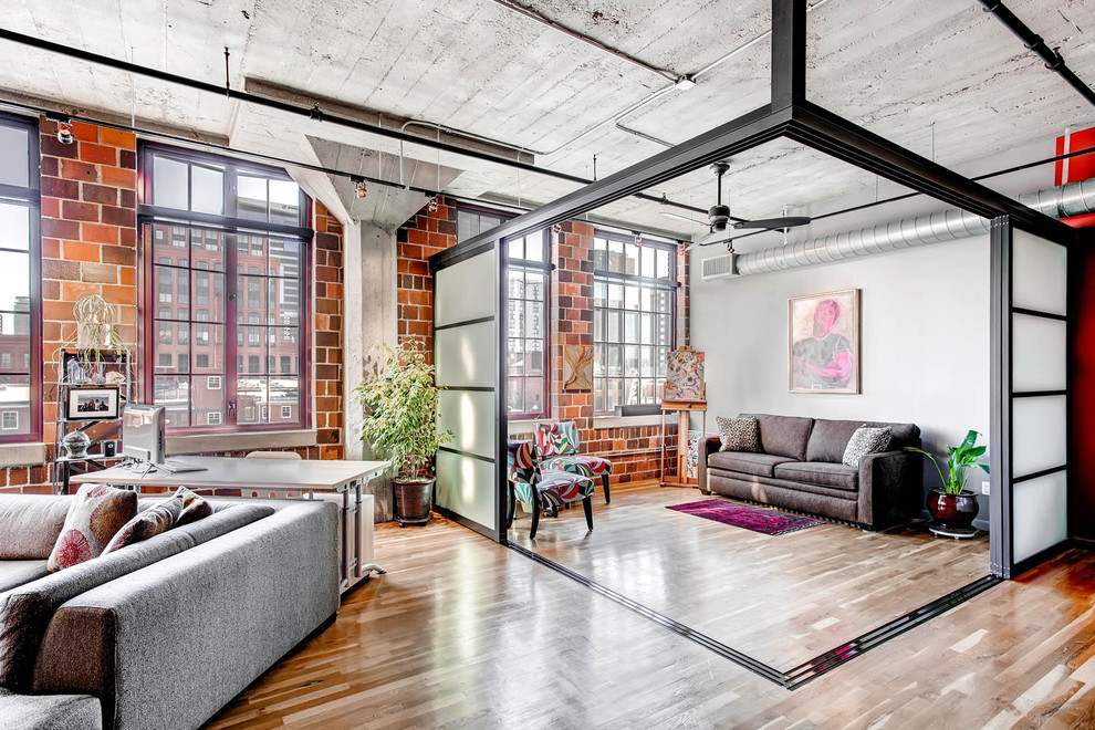 Downtown Loft - Contemporary - Living Room - Denver - by Studio 10 ...
