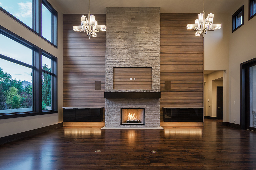 Draper, Utah Luxury Home - Contemporary - Living Room - Salt Lake City ...