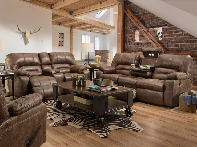 Duke Reclining Sofa and Loveseat - Salon - Oklahoma City - par Bob ...