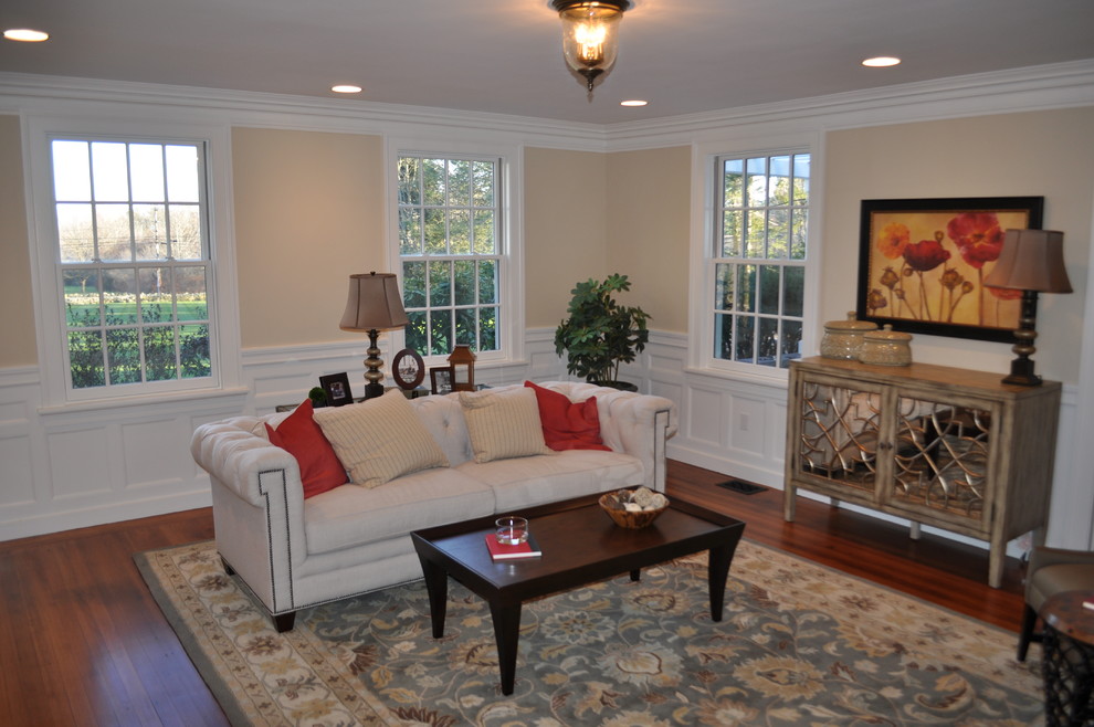 Dutch Colonial Estate - Traditional - Living Room - Boston - by CWC ...