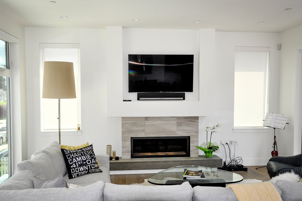 E 29th New Custom Home - Modern - Living Room - Vancouver - by RJR ...