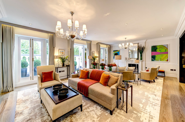 Eaton Square - Transitional - Living Room - London - by Peter Young ...