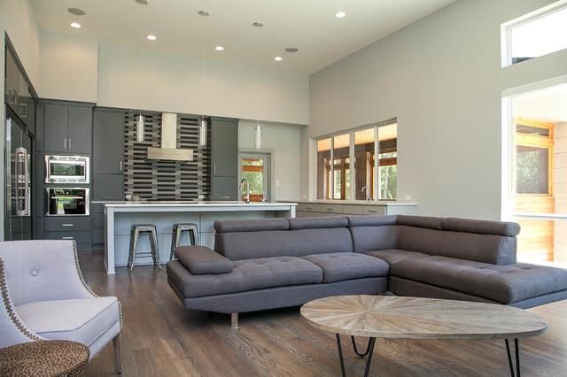 Edgy Elite - Contemporary - Living Room - Minneapolis - by LDK Custom ...