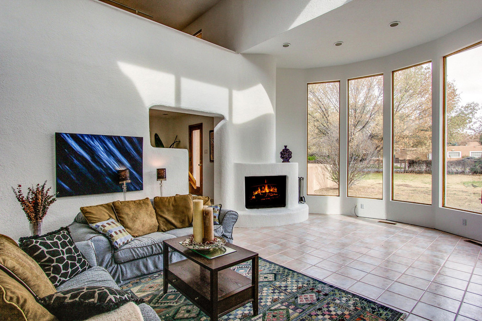 El Alhambra Circle NW - Contemporary - Living Room - Albuquerque - by ...