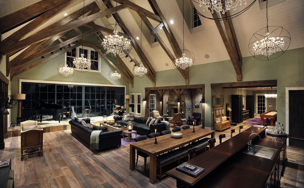 Entertainment Barn - Farmhouse - Living Room - Nashville - by Castle ...