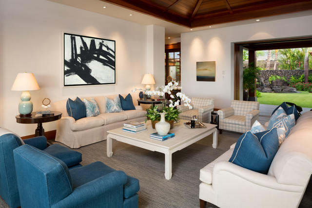 Eric Cohler Design: Hawaii Interior Design Project - Tropical - Living ...