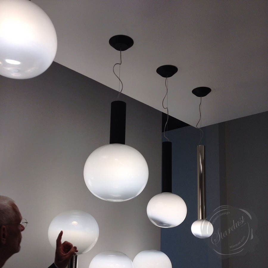 EVOKE Classic Modern Glass Murano-Glass Shade Pendant Light Fixture ...