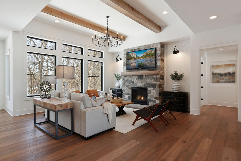 Executive Rambler - Farmhouse - Living Room - Minneapolis - by Norton ...