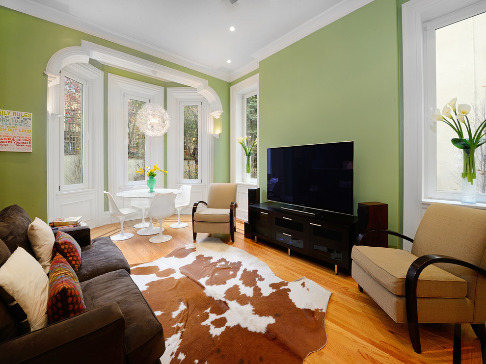 Extraordinary 28-foot wide Queen Anne mansion - Transitional - Living ...